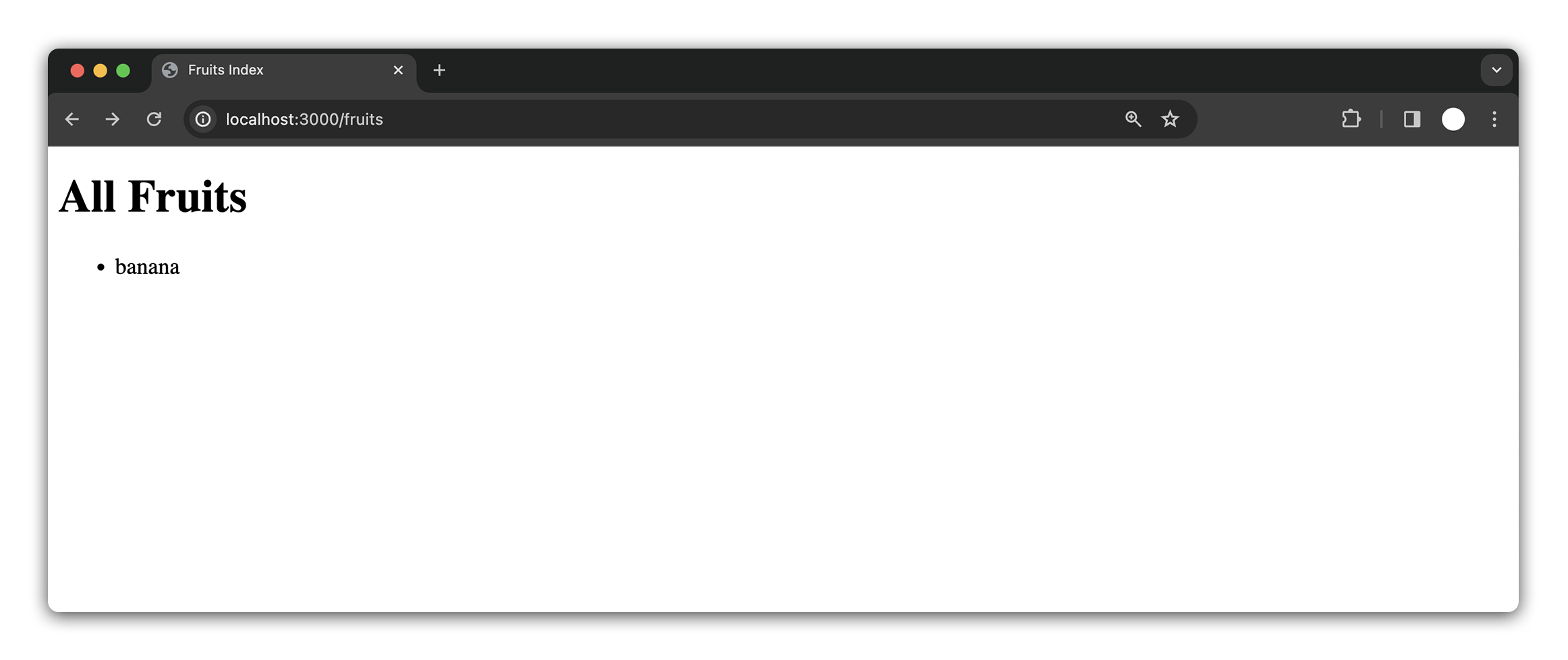 MEN Stack Crud App - Fruits